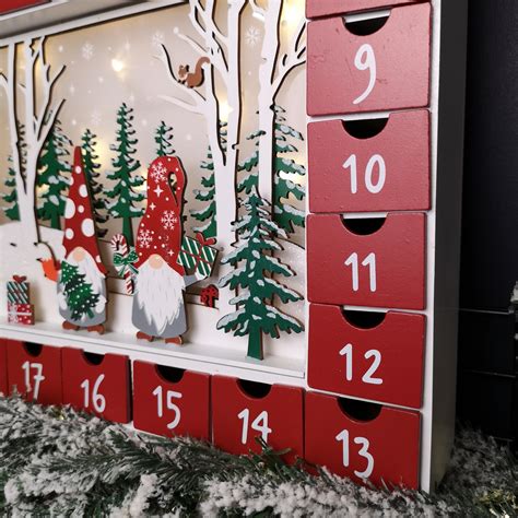 The Range Wooden Advent Calendar With Gonk Winter Scene Advent Alley