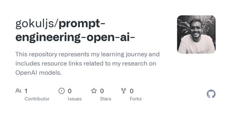 Github Gokuljs Prompt Engineering Open Ai This Repository Represents My Learning Journey And