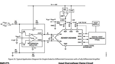 Amplifier Single Ended To Differential Conversion And Adc Application Electrical Engineering