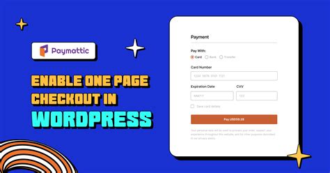 how to enable one page checkout in wordpress