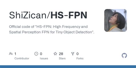 Github Shizicanhs Fpn Official Code Of Hs Fpn High Frequency And Spatial Perception Fpn
