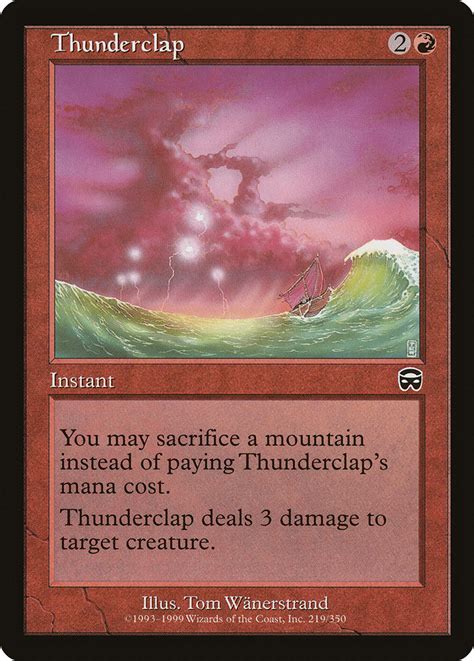 Thunderclap La Cripta Singles De Magic The Gathering