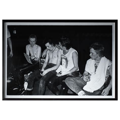 Iconic Large Photograph By Dennis Morris — Sex Pistols Backstage 1977