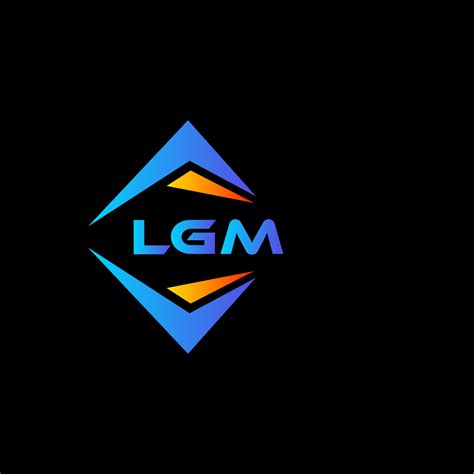 Lgm Abstract Technology Logo Design On Black Background Lgm Creative