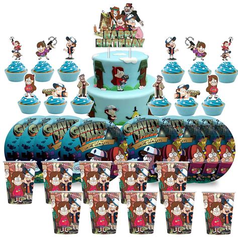 Gravity Falls Birthday Cups Party Supplies Plates Fans Decorations Cake