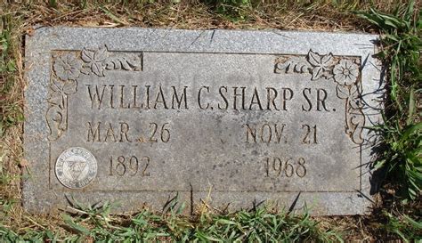 William Clarence Sharp Sr 1892 1968 Find A Grave Memorial
