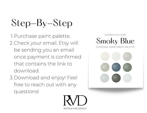 Sherwin Williams Smoky Blue Paint Palette Whole House Color Scheme