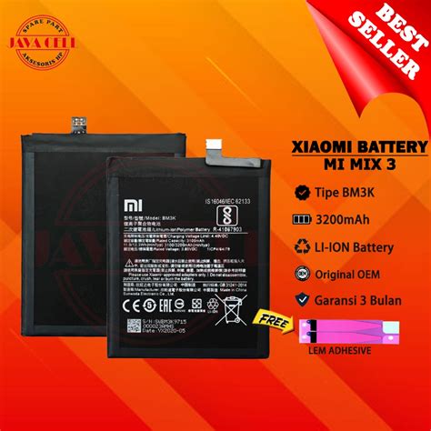 Jual Baterai Batre Battery Xiaomi Mi Mix BM K Original Garansi Bulan Shopee Indonesia