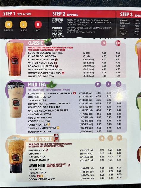 Menu At Kung Fu Tea Pub And Bar Hampton