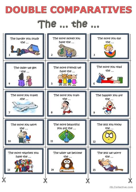 Double Comparatives Thethe Sp English Esl Worksheets Pdf And Doc Double Comparatives Thethe Sp English Esl Worksheets Pdf And Doc