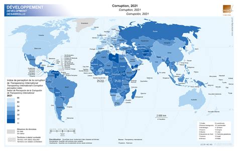 Indice De Perception De La Corruption 2021 Cartoprodig Des Cartes