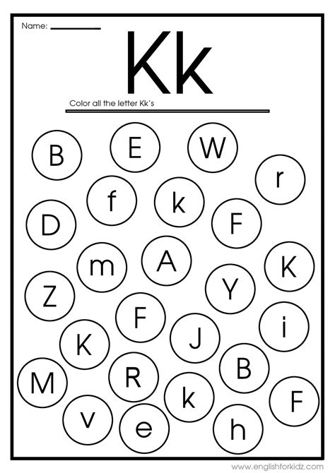Letter K Worksheets Flash Cards Coloring Pages