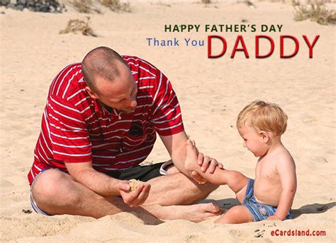 Thank You Daddy Free Greeting Cards