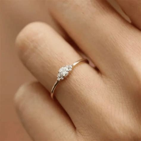 Simple 18k Gold Ring Color Gold Size 7 Solid Gold Promise Ring