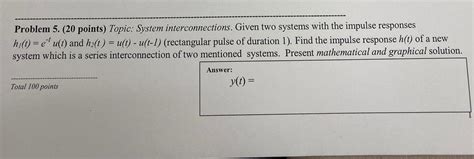 Solved Problem 5 20 Points Topic System