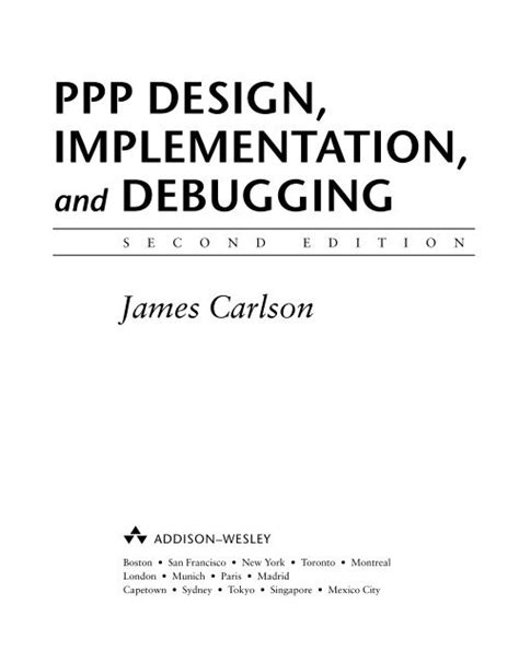 ppp design implementation and debugging