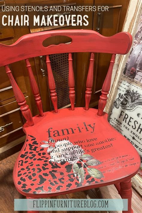 How To Makeover A Chair Using A Stencil Recipe Decoupage Chair Diy
