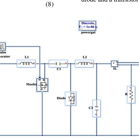 Ćuk Converter Simulation In Matlabsimulink Download Scientific Diagram