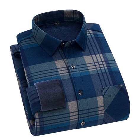 Badu Bg Нови ризи за мъже модни карирани есенно зимни ежедневни бизнес мъжки двустранни