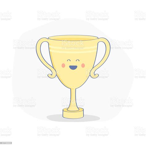트로피 아이콘 귀여운 만화 우승자 컵 아이콘벡터 일러스트 레이 션 컵에 대한 스톡 벡터 아트 및 기타 이미지 컵 1위 Championship Istock