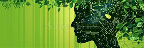 Sustainable AI Concept Illustration Harmonizing Technology With Nature For A More Ecofriendly