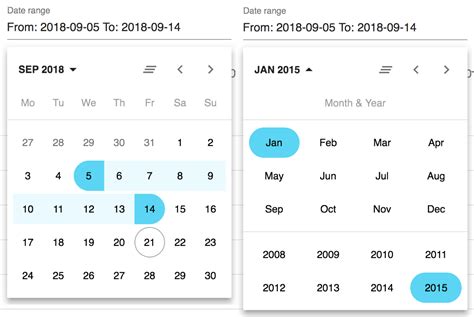 Material Date Range Picker Npm