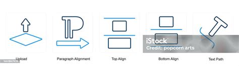Upload Paragraph Alignment Stock Illustration Download Image Now Concepts Concepts And Topics