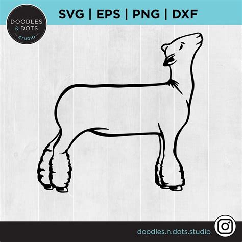 Show Lamb Svg Lamb Svg Market Lamb Silhouette Suffolk Lamb Png