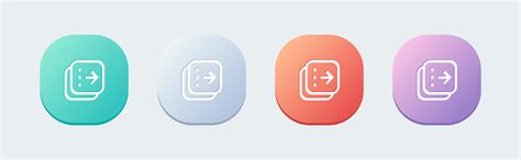 Flip Line Icon In Flat Design Style Arrow Switch Signs Vector
