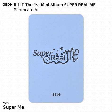 Illit The 1st Mini Album Super Real Me Official Photocard Magnet