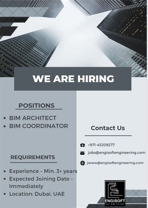 Hiring Alert Bim Architects Bim Coordinetor Dubai Join Immediately… Priya M