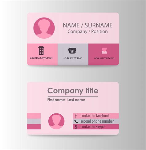 현대 명함 인쇄 템플릿 개인 벡터 Eps Ai Uidownload