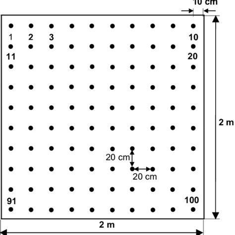 Sample Design For Point Intercept Method In The Permanent Plots