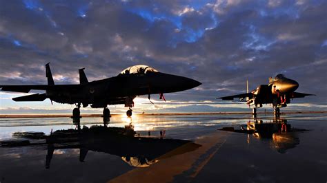 Download Two Silhouette Of Aircraft Plane Background Wallpaper