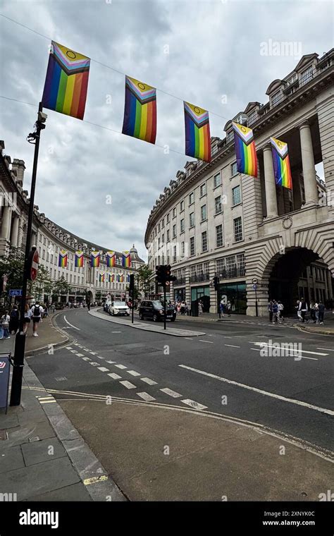 Westminster England June 23 2024 Vertical Shot Shows Rows Of