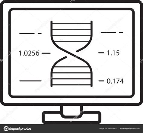 Bioinformatics Dna Lab Icon Outline Style Stock Vector By ©iconfinder