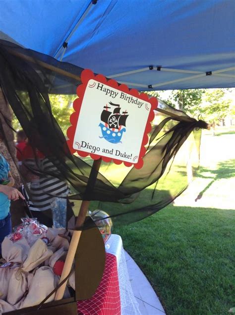 Sail For Candy Buffet Table Wind Wouldnt Let It Stay In Place Pirate Birthday Party Pirate