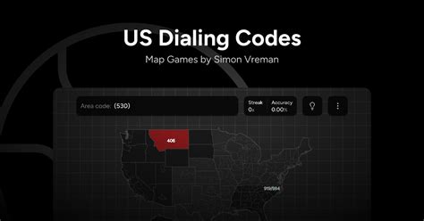 Us Dialing Codes Map Games