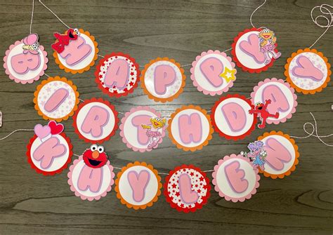 Elmo Happy Birthday Banner