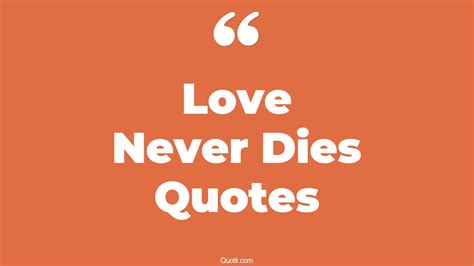 45 Surprising Love Never Dies Quotes That Will Unlock Your True Potential