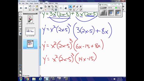 Chain Rule On More Complicated Function Check With Graph On Ti84 And