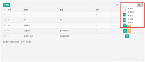 Bootstrap Tablejs支持用户自定义展示表格的列 Csdn博客