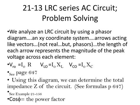 ppt 21 13 lrc series ac circuit problem solving powerpoint