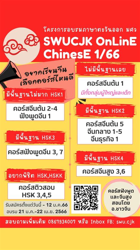 [โครงการอบรมภาษ คณะมนุษยศาสตร์ มหาวิทยาลัยศรีนครินทรวิโรฒ Facebook