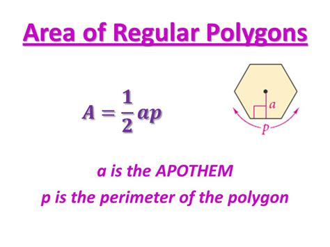 Section 7 5 Areas Of Regular Polygons Ppt Video Online Download