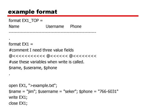 Perl Hashes Compound Data Structures Formatting Output And Special Variables Ppt Download