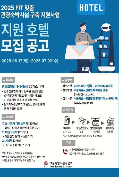 서울시 중소 관광호텔 대상 개별여행객 맞춤 스마트 숙박환경 지원