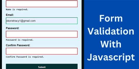 Form Validation With Javascript R Devto
