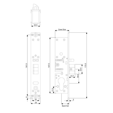 Adams Rite 4750 Heavy Duty Euro Profile Deadlatch Aluminium Door Lock