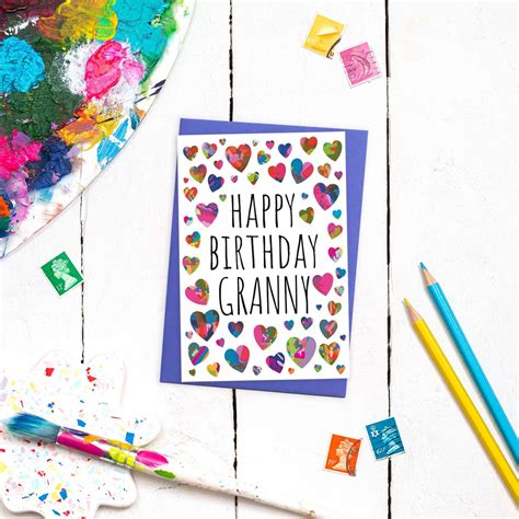 Granny Birthday Card Granny Card Card For Granny Birthday Card For